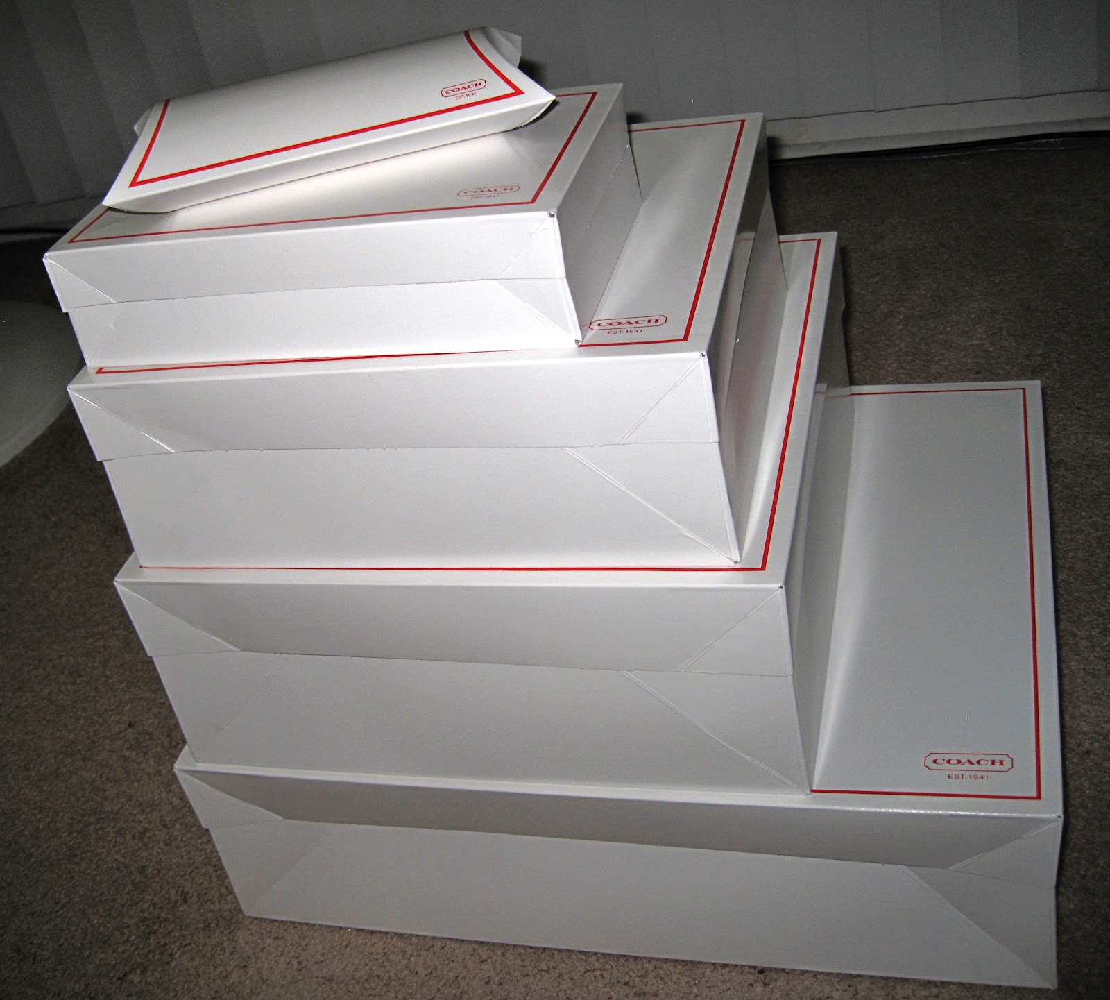 Honey & Jane's Closet: Original COACH Gift Boxes