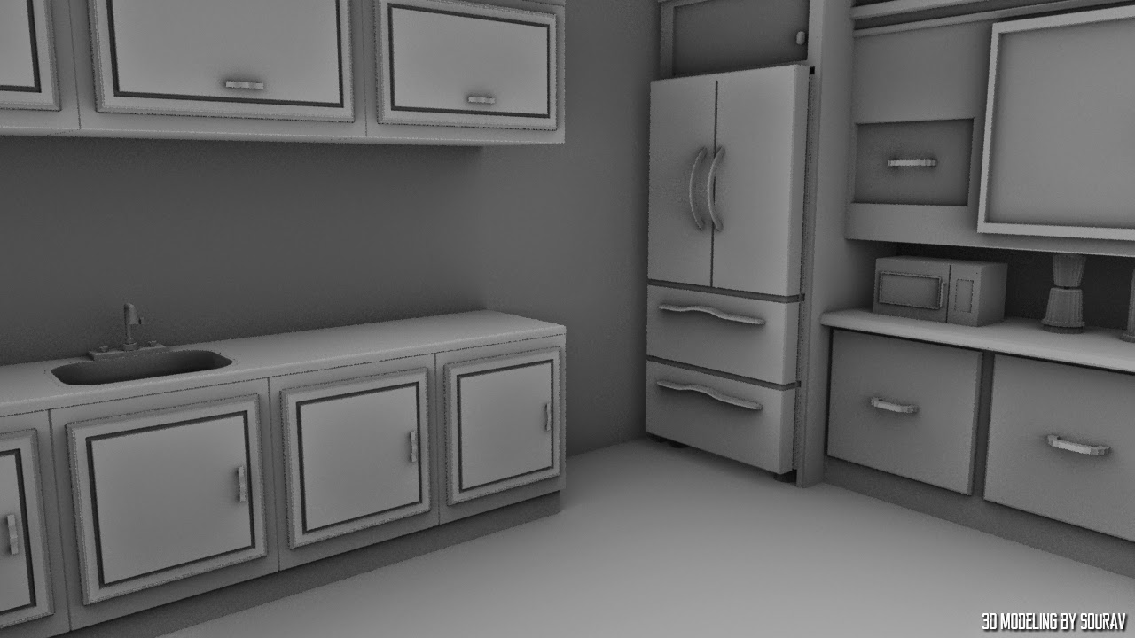 3D Works: Interior Modeling in Maya
