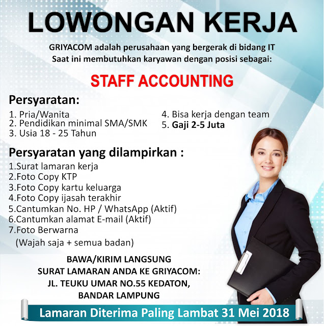 Contoh Poster Lowongan Kerja - Perumperindo.co.id Contoh Poster Lowongan Kerja - Perumperindo.co.id