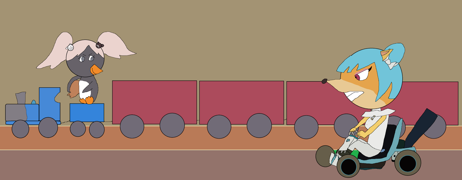 Isabelle's Blog world of toy: Megumi Bandicoot Vs Junko the penguin ...