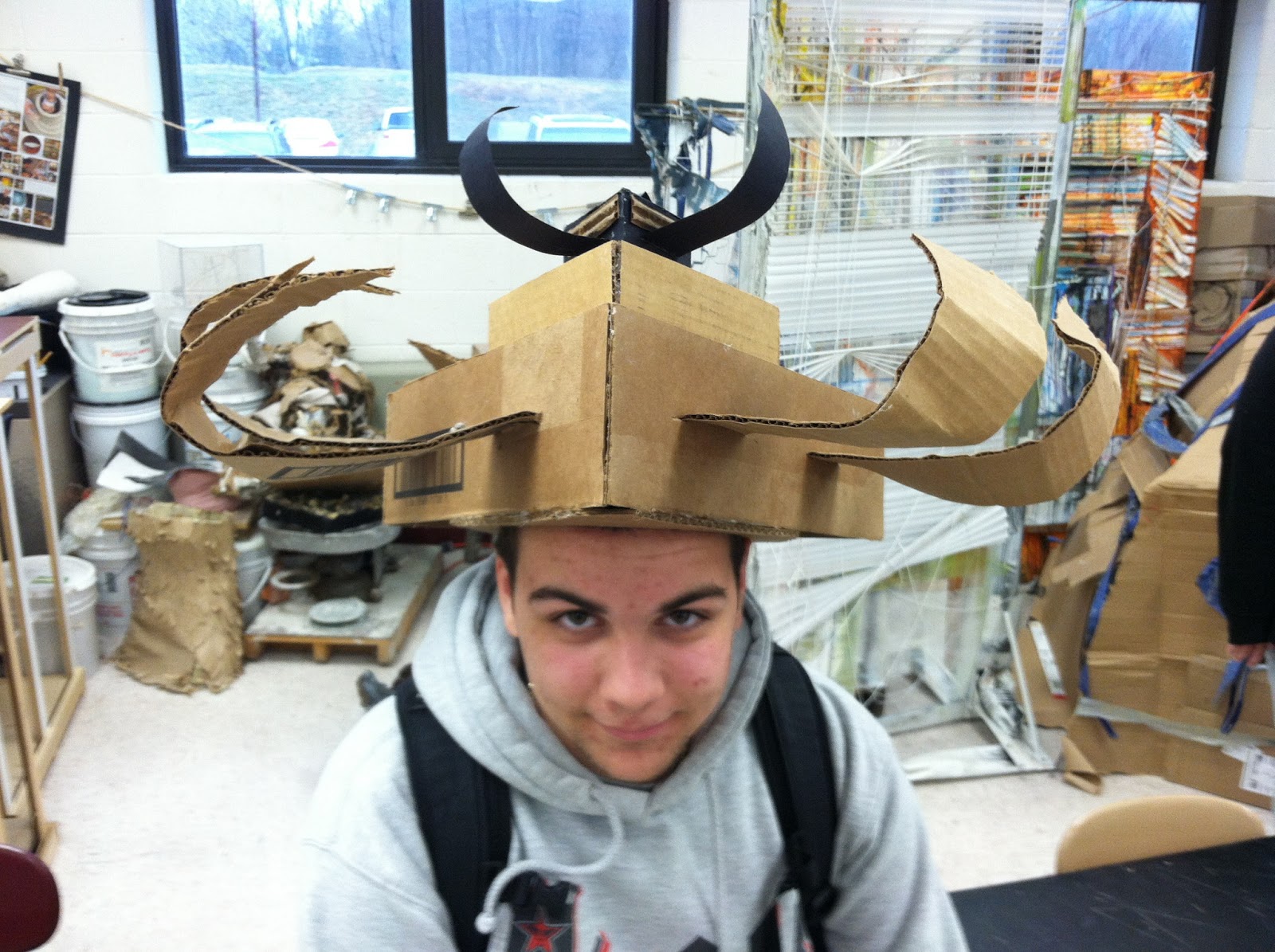 Per. 3: Wearable Art: Corrugated Cardboard Hat Designs