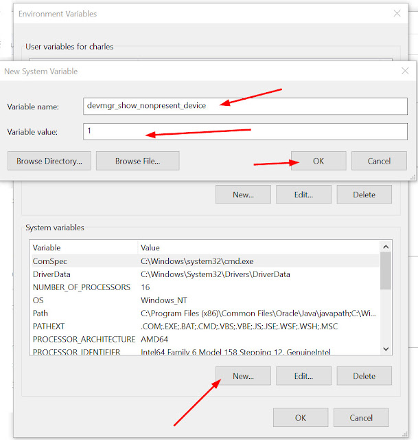 Charles Blog: Show Hidden Devices in Windows