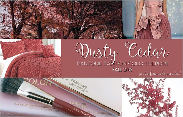 Pantone Fashion Color Report Fall 206: Dusty Cedar - Confesiones de una ...