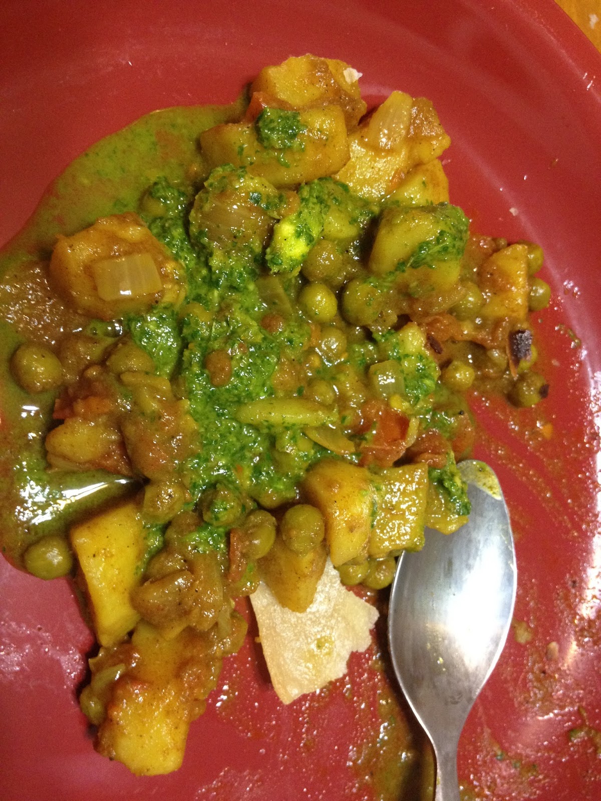 All You Eat is Vegetables?: Aloo Mattar