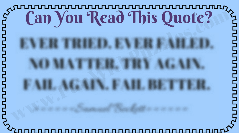 Blur Text Reading Challenge | Can you Read Blurry Text?