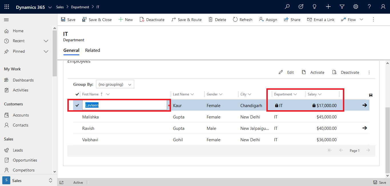 Read Only Sub Grid & Editable Sub grid in Dynamics 365