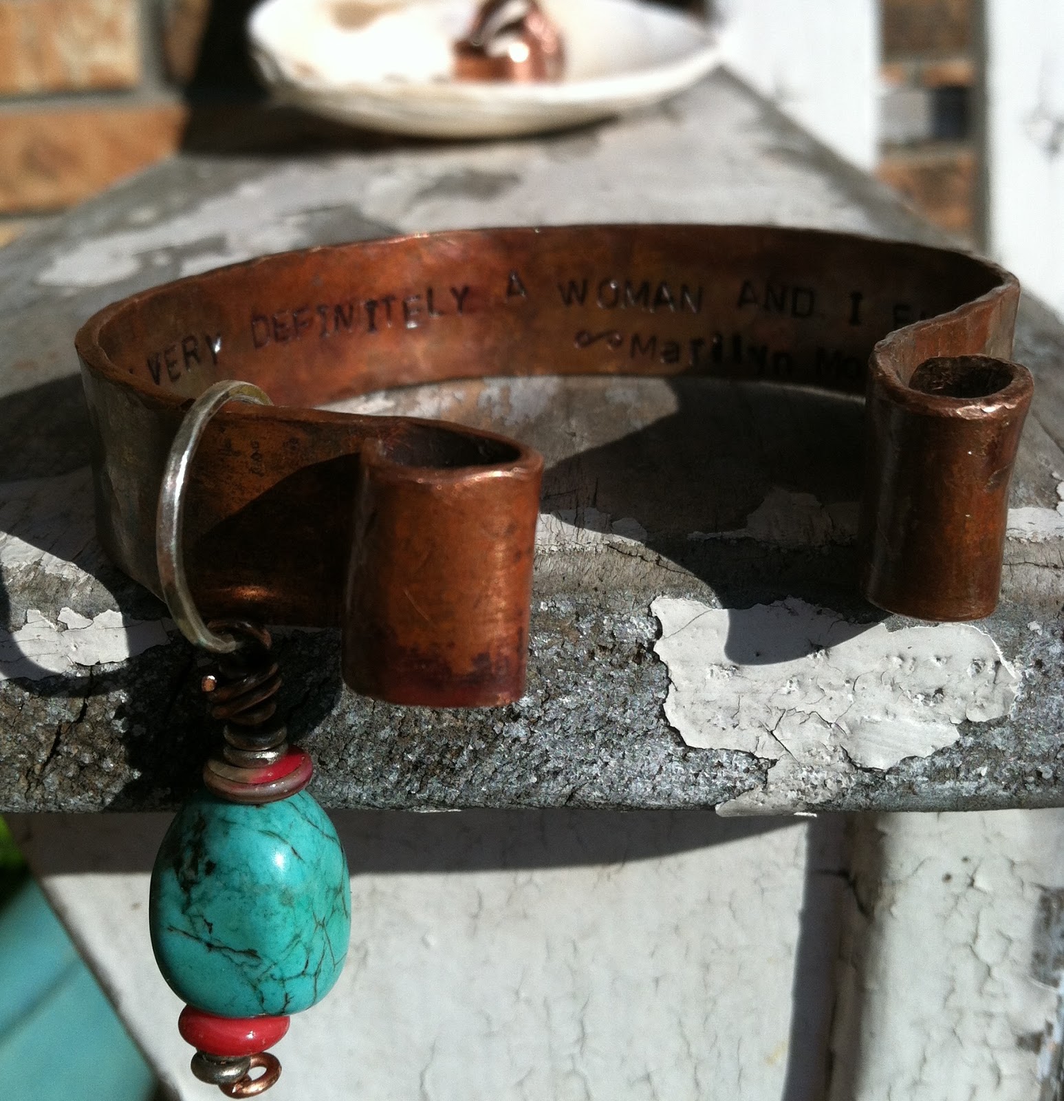 BeebsBracelets: Upcycled copper bracelet