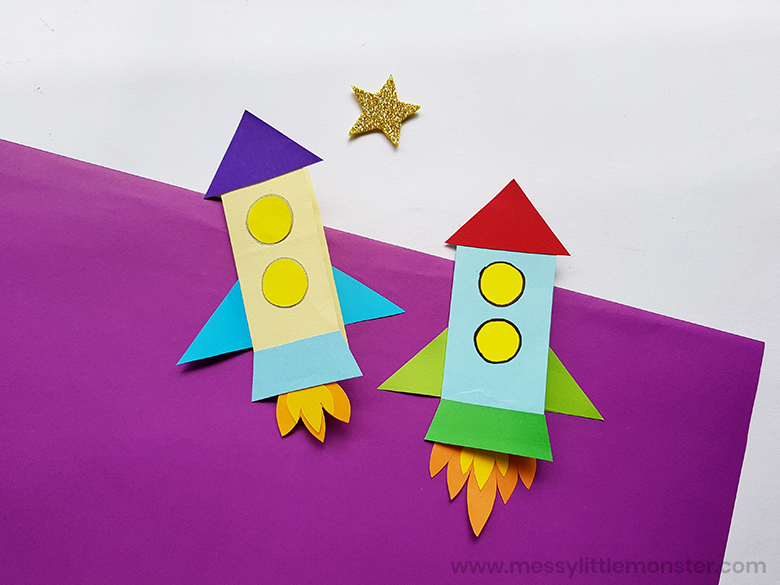 Father's Day Card - Rocket Craft - Messy Little Monster