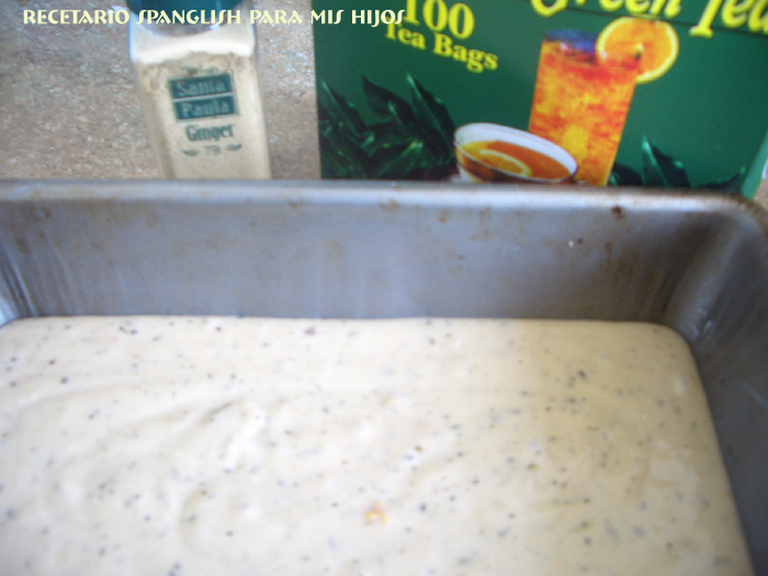 Recetario Spanglish para mis hijos: Pan de té verde con jengibre (Green ...