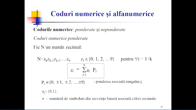 Coduri numerice si alfanumerice | O parte din ceea ce numim noi... BTI.
