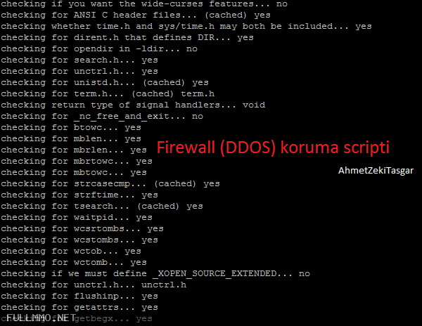 Metin2 Serverinize DDOSS Koruması Eklemek (Firewall Kurulumu)