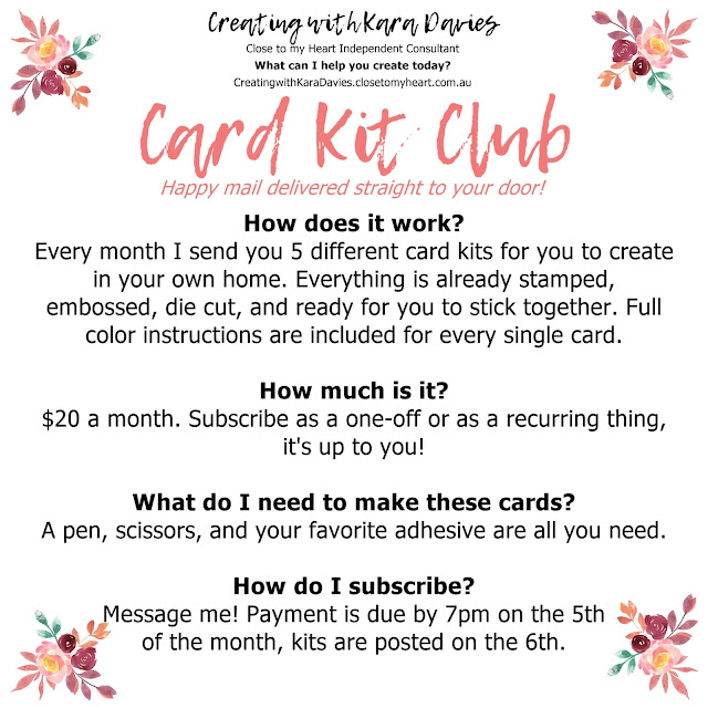 Creating with Kara Davies: Subscribe - Card Kit Club