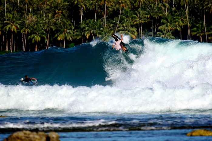 Best surfing spot in Nias islands, indonesia
