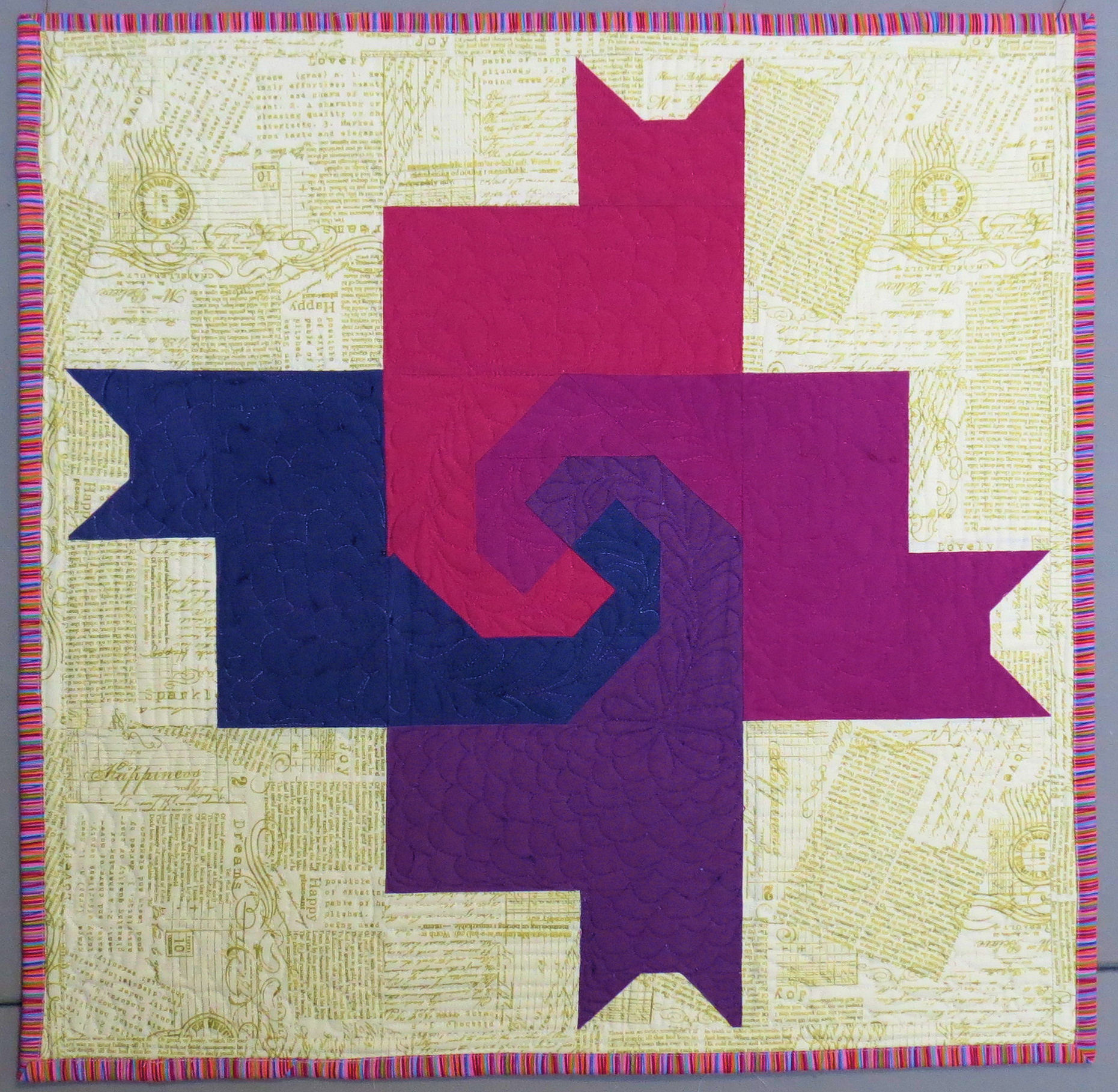 Radical, Missouri Studio: Project Quilting 12-4 Snail Trail block