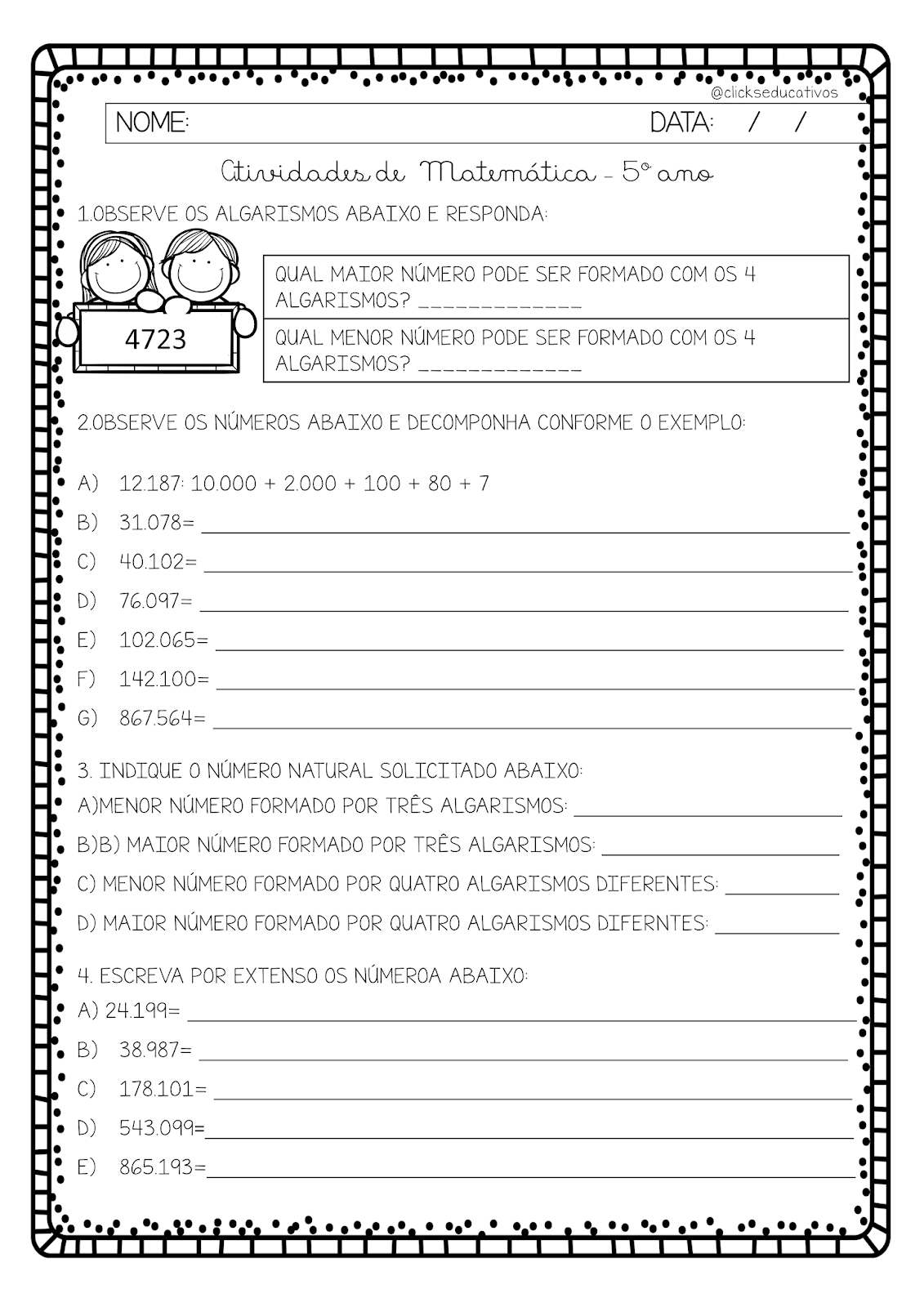 Atividades De Matematica 5o Ano Atividades Educativas Images Atividades De Matematica 5o Ano Atividades Educativas Images