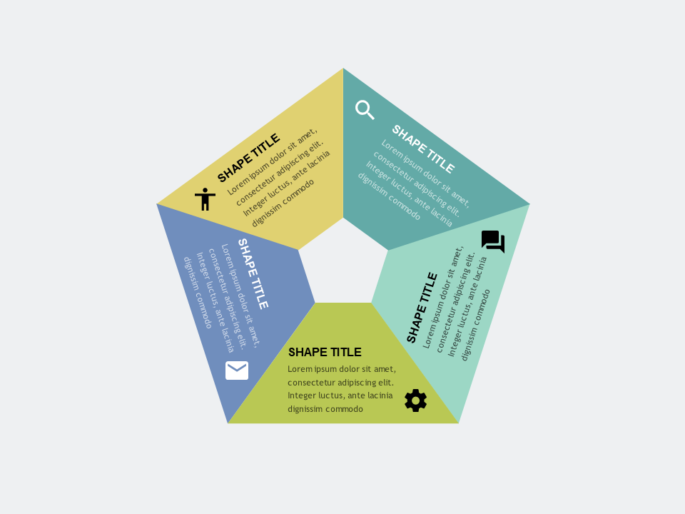 Pentangular Expand Rotation PowerPoint Templates - PowerPoint Free