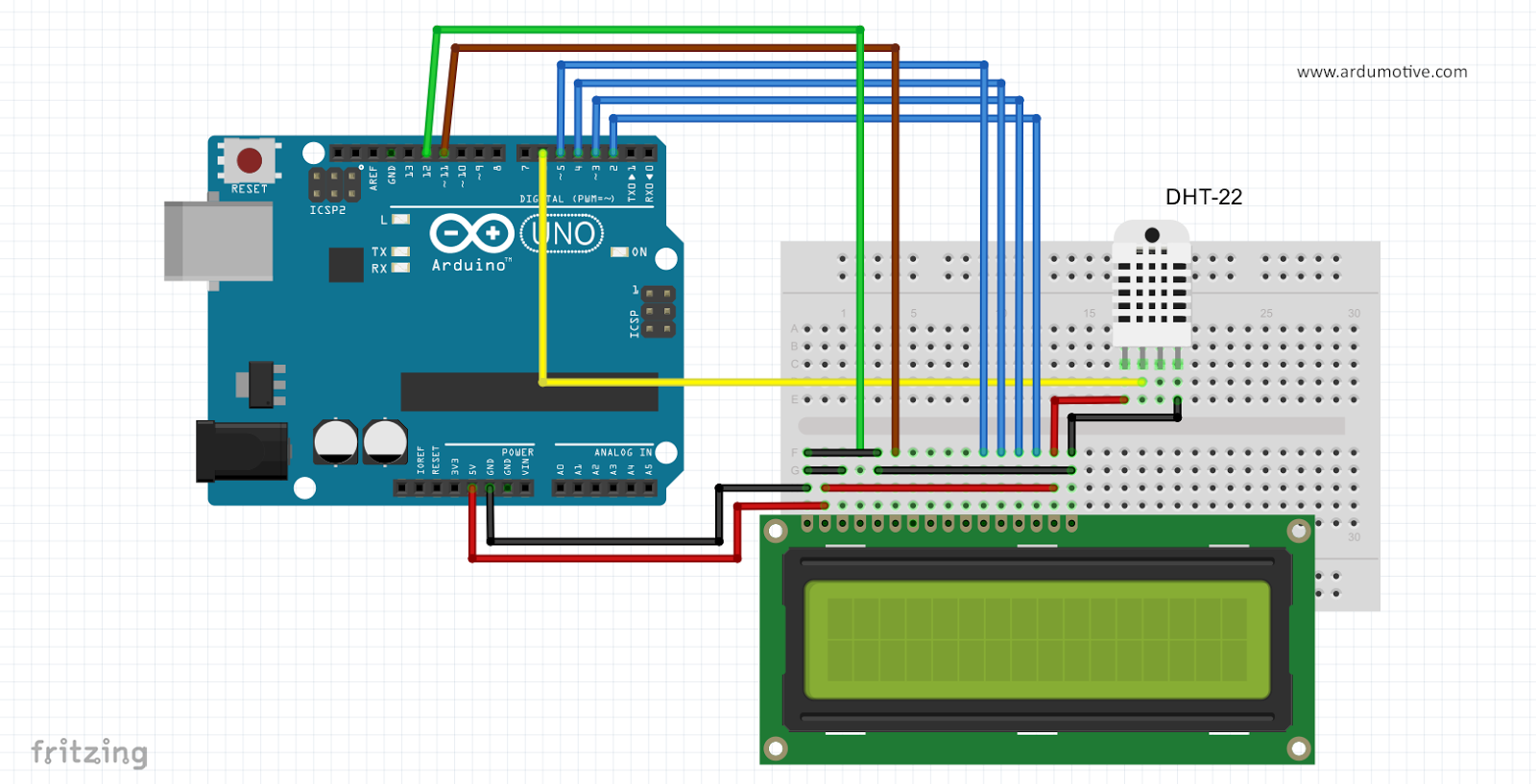 #36 Arduino LCD - Θερμοκρασία & Υγρασία χώρου