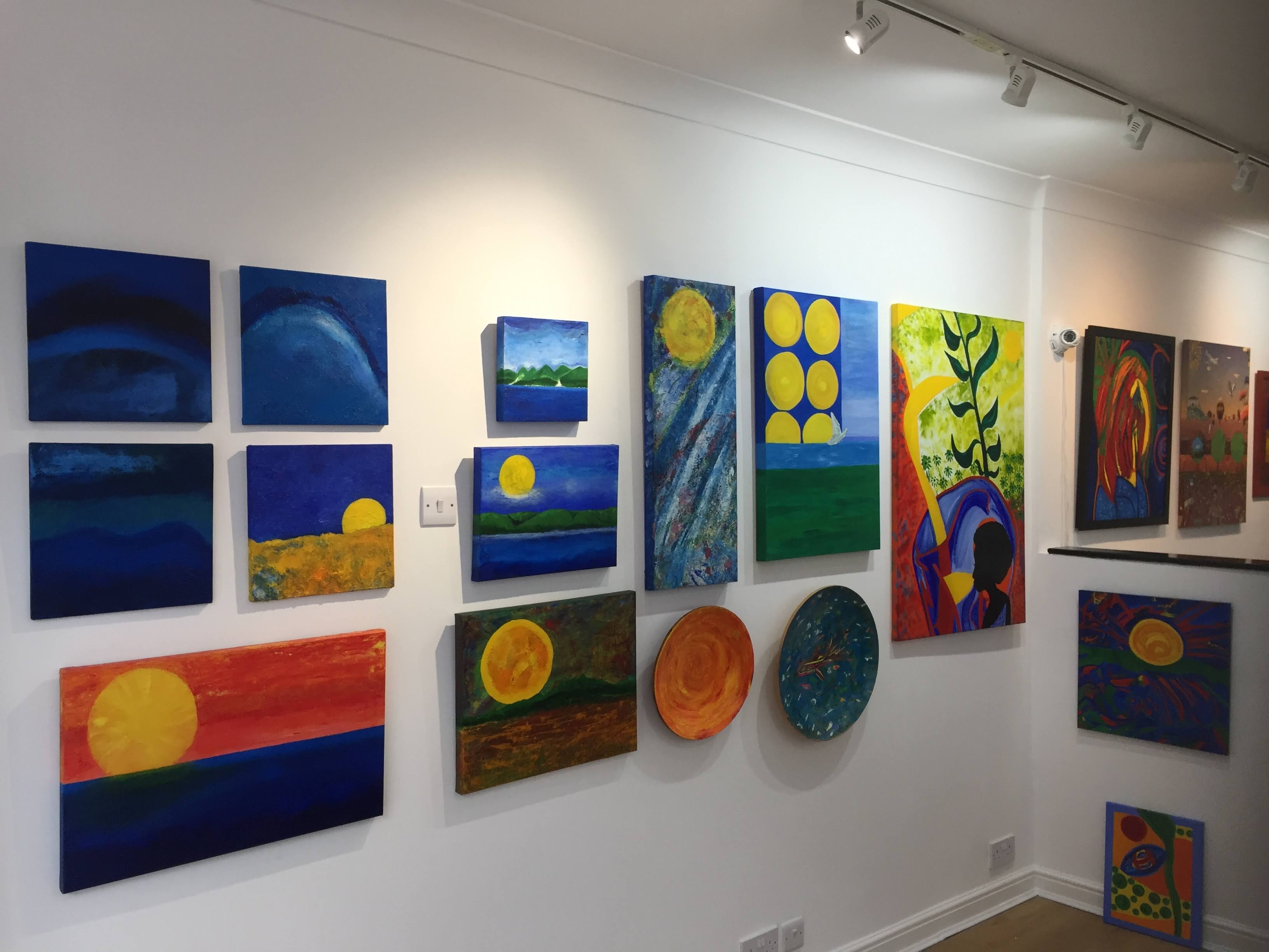 William Duncan Art: Hanging for the exhibition at Chester Art Centre ...