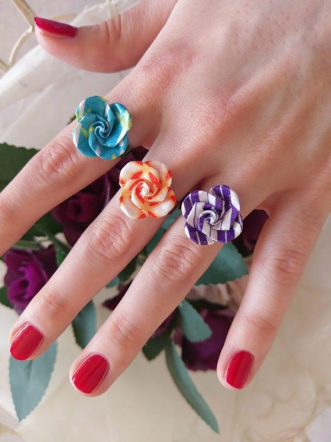 Paper made rings