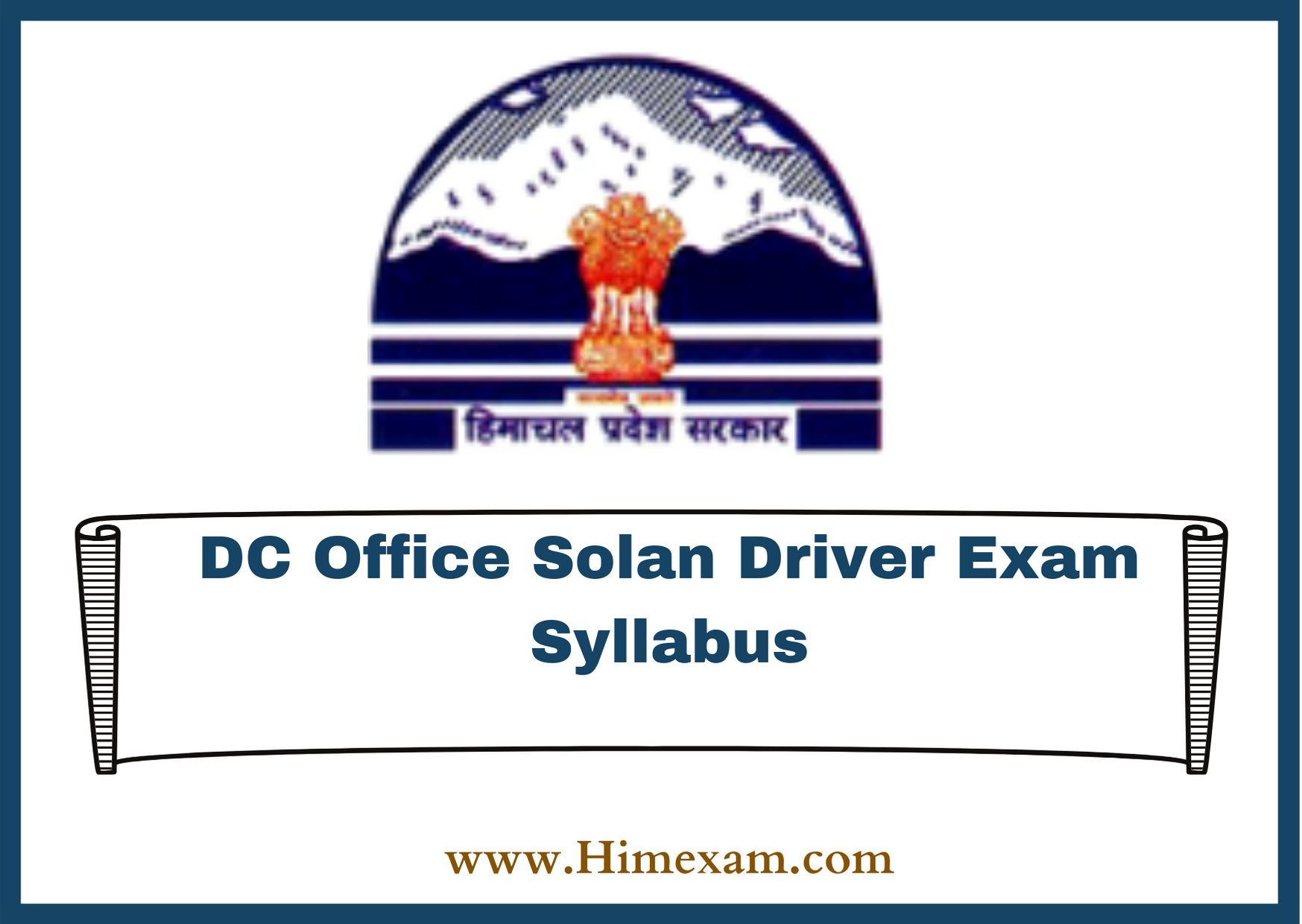 DC Office Solan Driver Exam Syllabus - Himexam.com