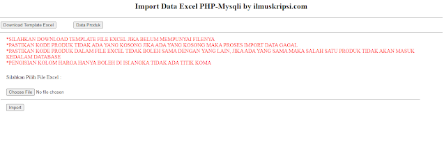 Membuat Import Data Excel PHP - Mysqli dengan Logika Kondisi Tertentu ...