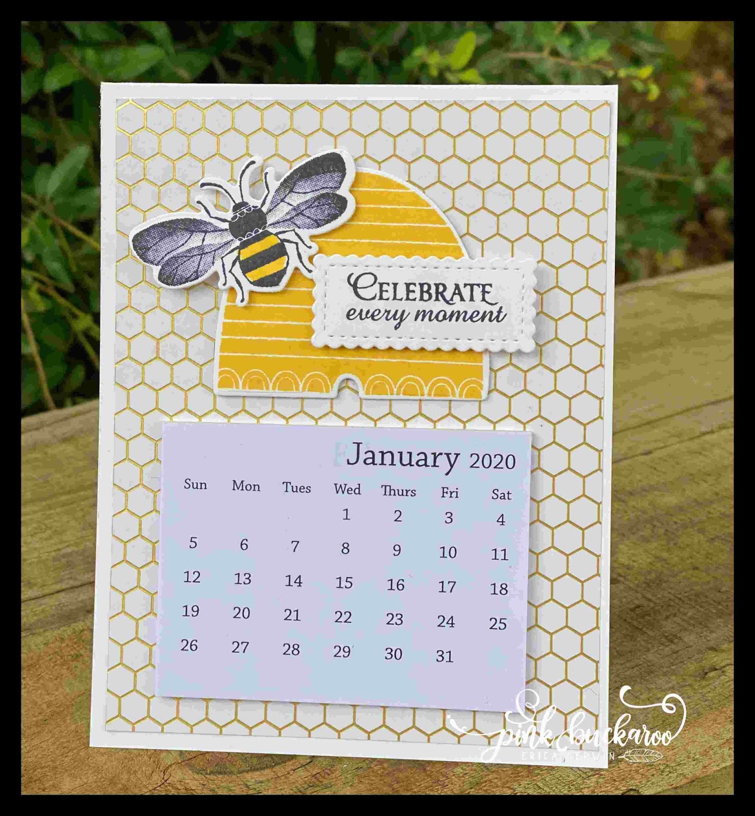 Honey Bee Desktop Calendars - Pink Buckaroo Designs