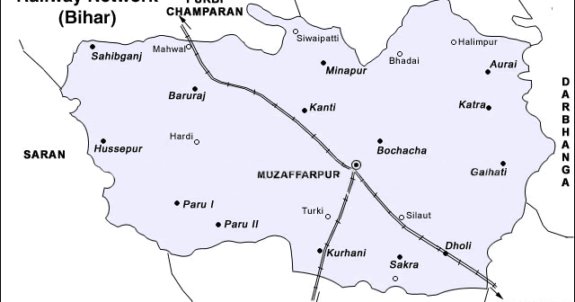 Rail-Map-india: muzaffarpur_railway_map