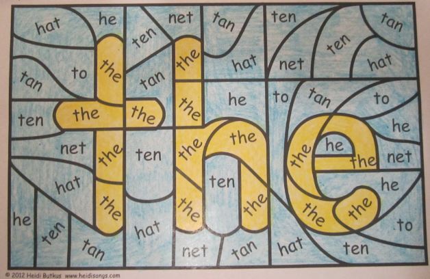 The Popcorn Reader: Hidden Sight Words: Idea #140