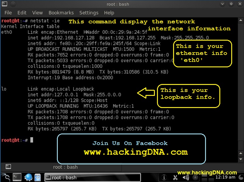 Hackingdna Learn How To Use Netstat Commands On Backtrack 5
