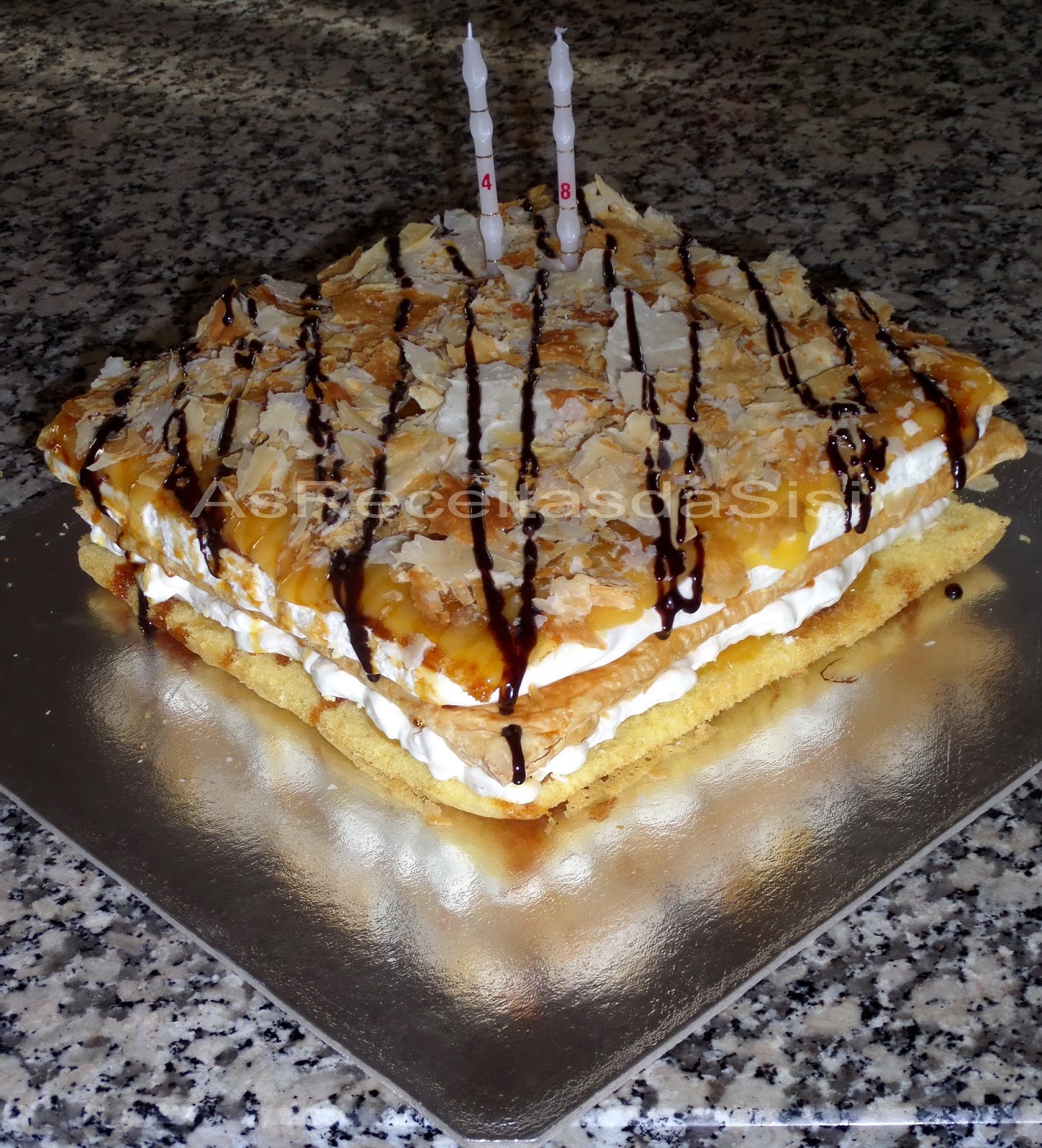 As Receitas Da Sisi Bolo De Aniversário Com Massa Folhada