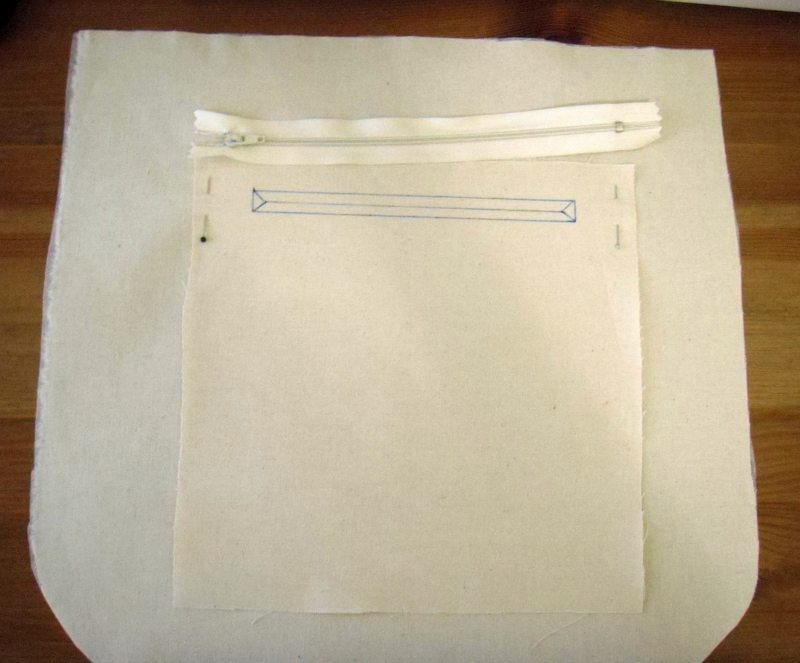 Mrs H - the blog: How to sew a zipped pocket