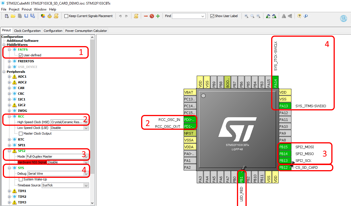 STM32 Без страху: STM32: підключення SD CARD по SPI з FATFS