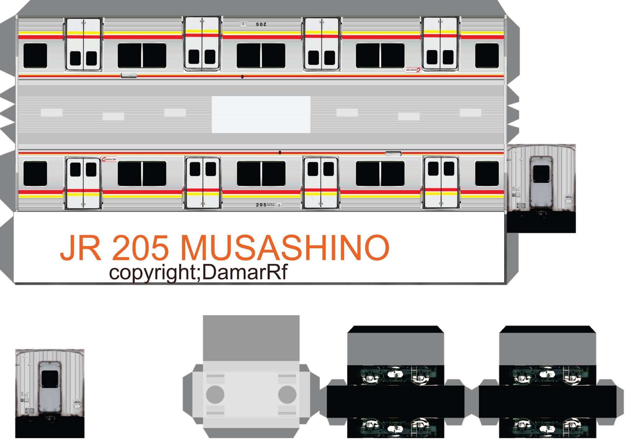 papercraft krl indonesia by damar papercraft