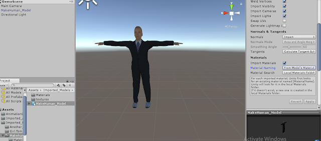 Game Development Guide: Animating the MakeHuman character in Unity