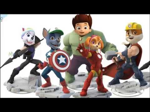Paw Patrol Marvel Super Heroes Hulk Ironman Captain America Transforms ...