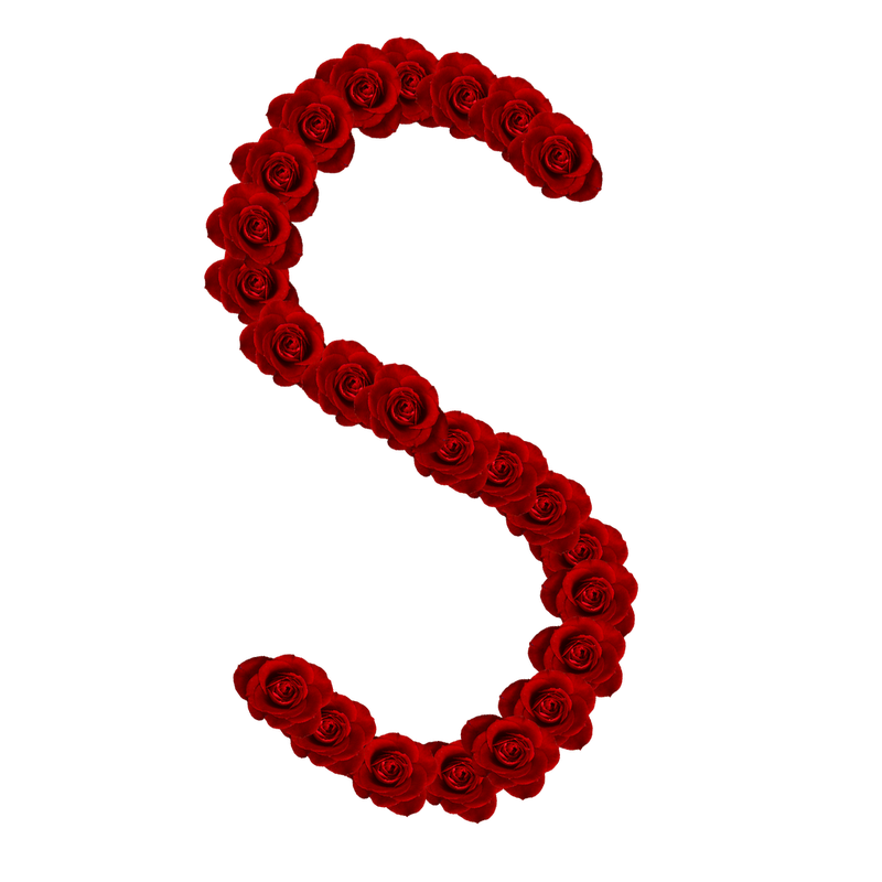 GRANNY ENCHANTED'S BLOG: "Red Rose 3" PNG Free Scrapbook Alphabet Letters