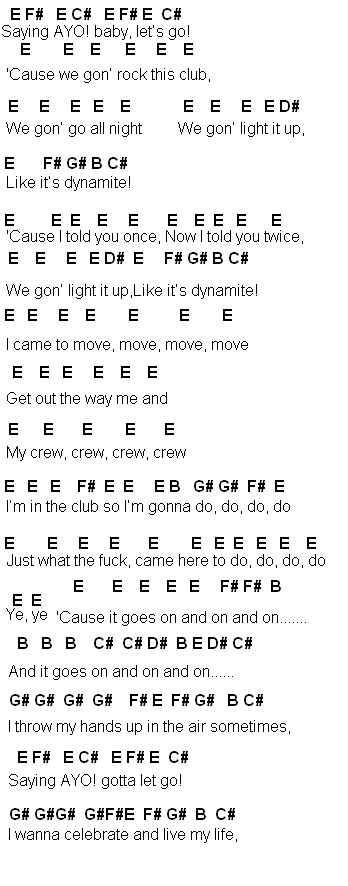 Flute Sheet Music: Dynamite