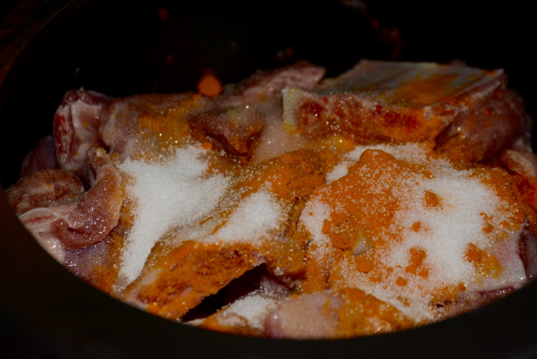 Nepali Tummy!!: Nepali Style Pan Fried Mutton (Khasi ko Bhuteko Masu ...