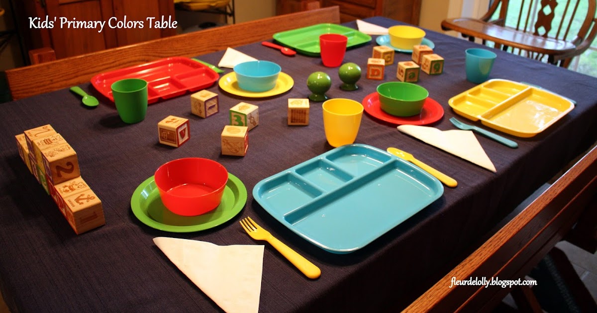 Fleur de Lolly: Kids' Primary Colors Table
