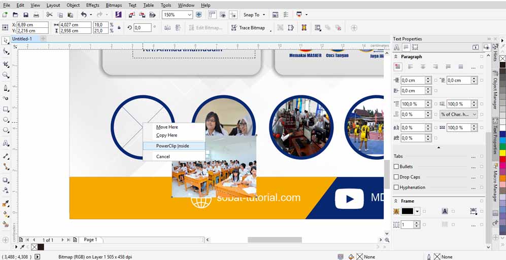 Contoh Desain Banner Baliho Pendaftaran PPDB 2021 Free CDR - Sobat-Tutorial