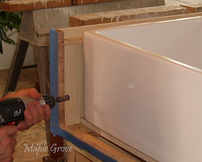 Maple Grove: How to Build a Support Structure for a Farm House Sink