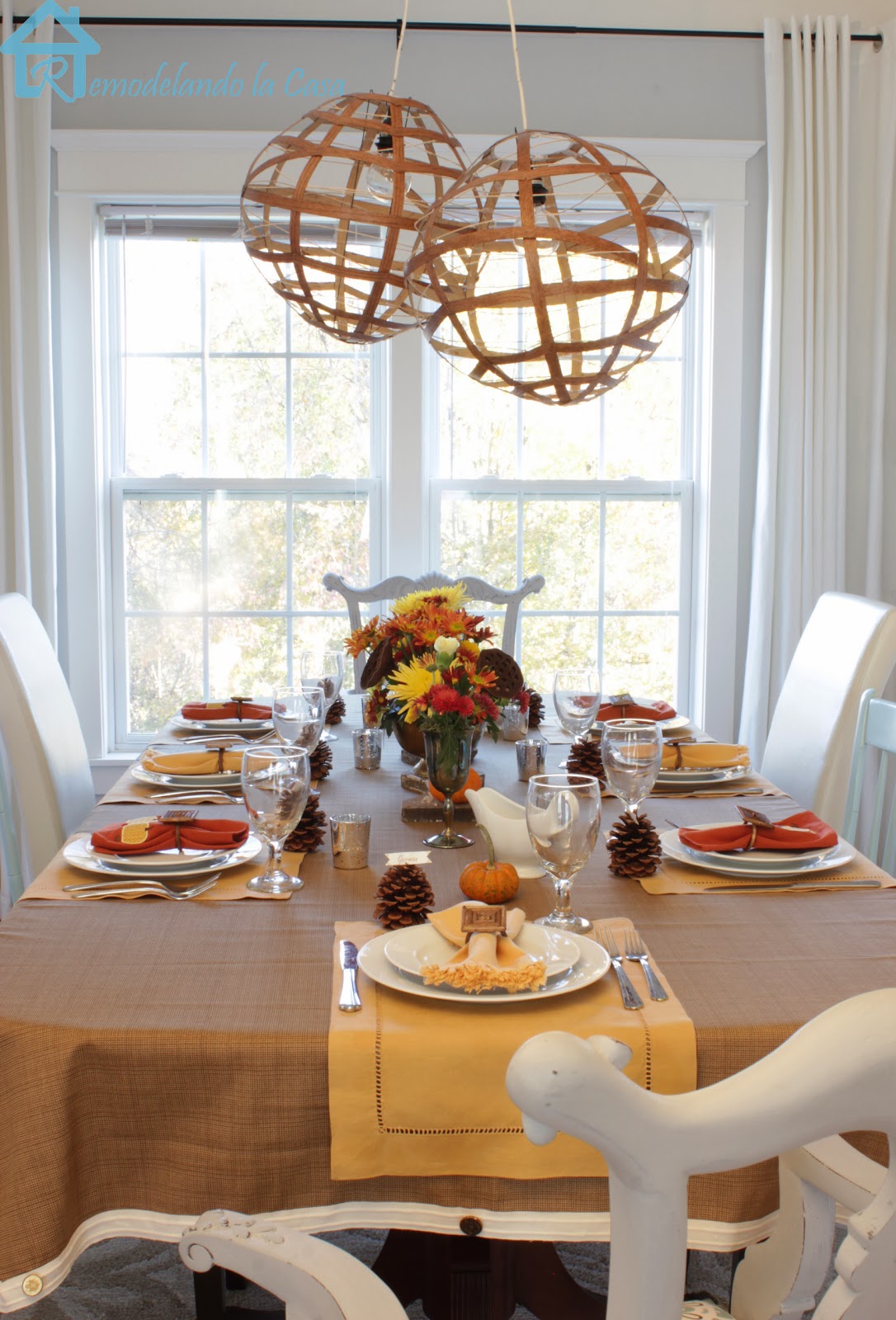 Thanksgiving Tablescape 2013 - Remodelando la Casa