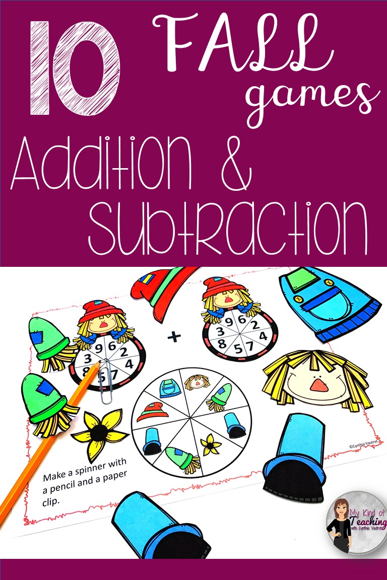 My Kind of Teaching: Addition and Subtraction Fact Fluency Games
