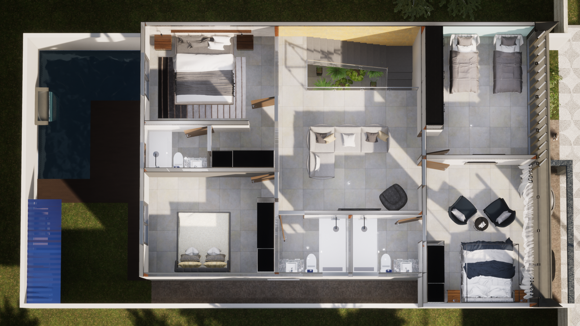 PLANO DE CASA DE 10 X 20 METROS