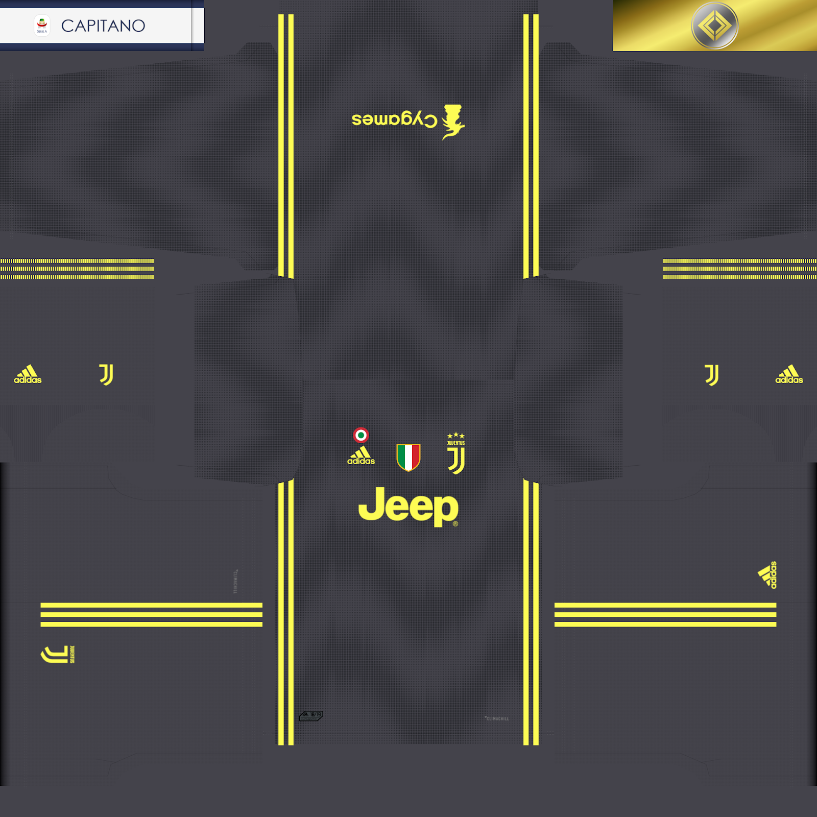 PES 2015 - EDIT: PES 2019 - Juventus - Uniforme PS4