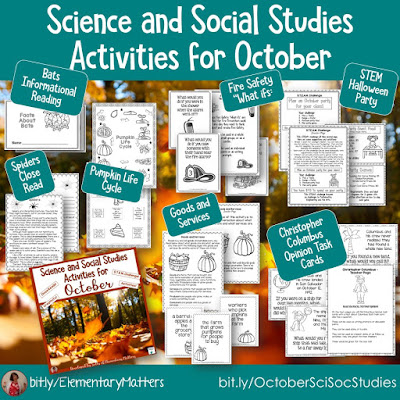 Elementary Matters: October Resources