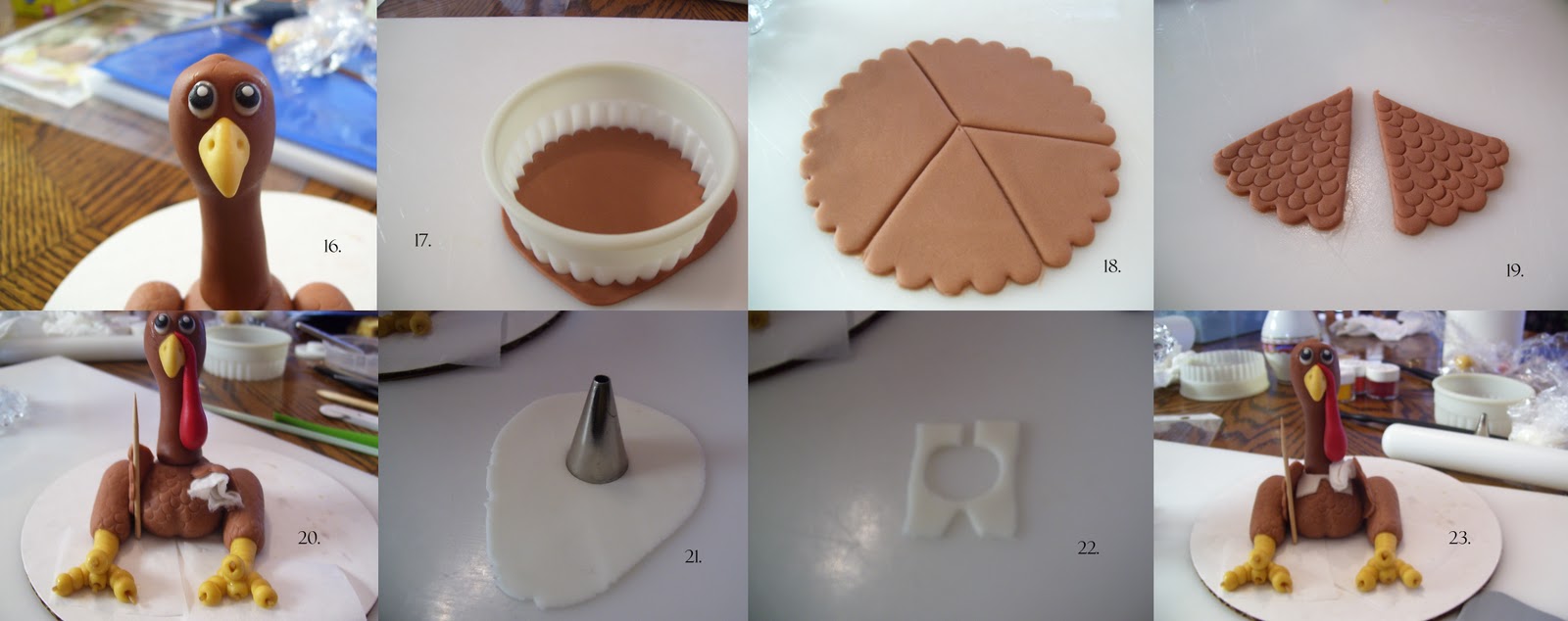 Crazy Cool Cakes by Linda: Have Mercy Turkey Tutorial in Fondant