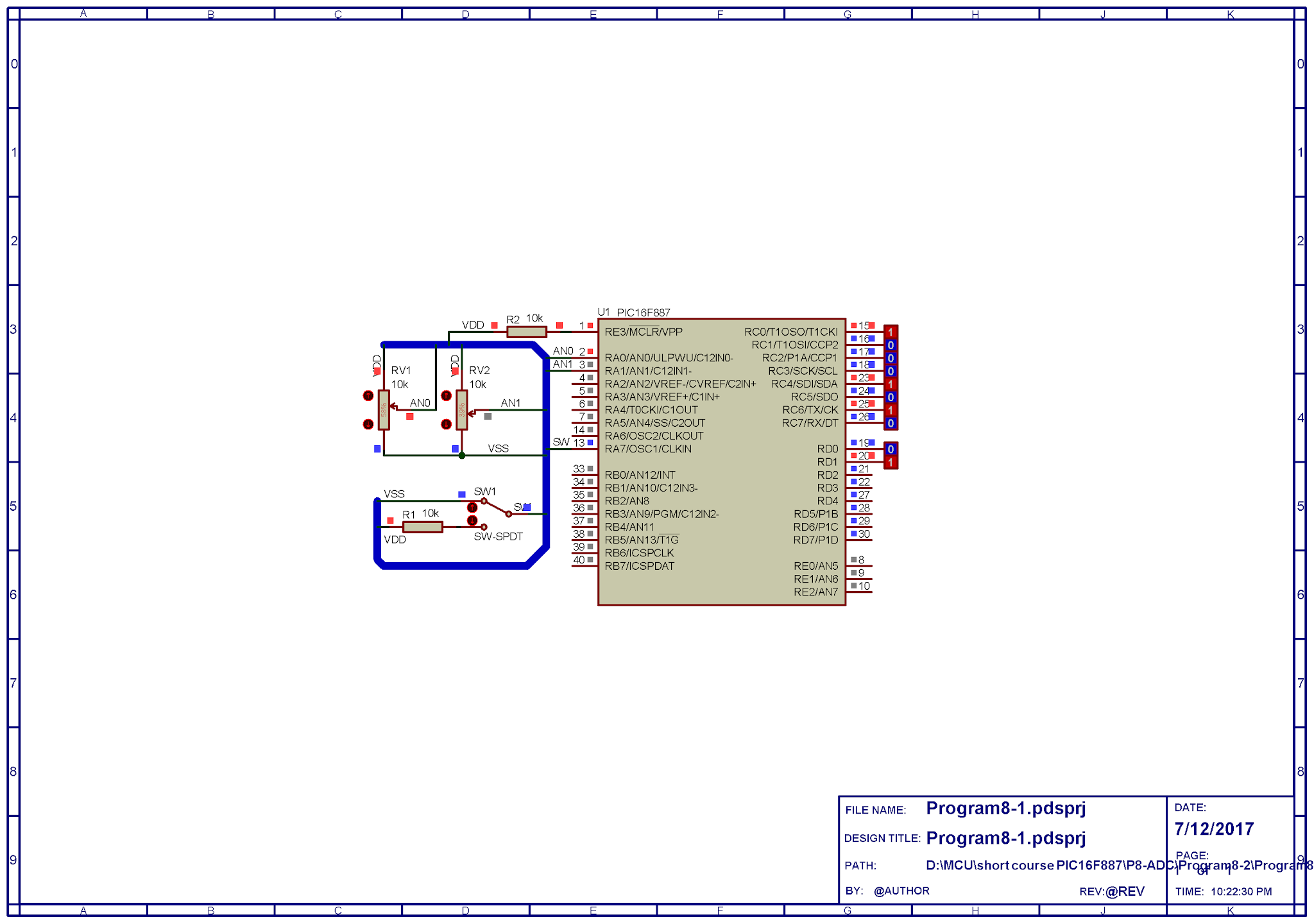 Workshop And Experiment In Electronics Pic16f887 Dual Adc Reading Example Mikroc