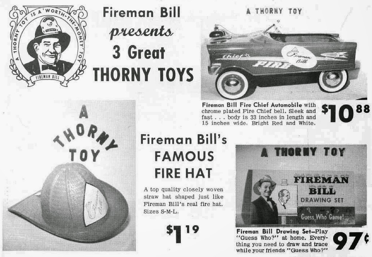 Thornbury's Toys: Memories and Memorabilia: Fireman Bill Presents Three ...