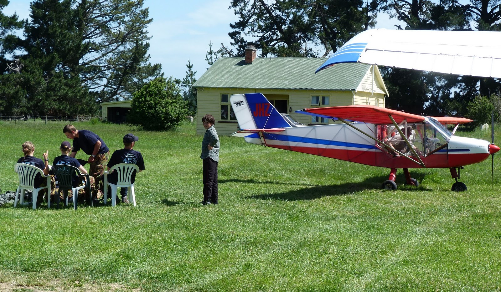 NZ Civil Aircraft: Timaru 15 Squadron ATC at Rangitata Island.